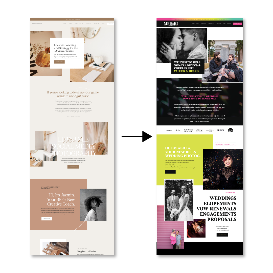4 of the Best Tonic Site Shop Showit Template Customizations | Launch ...