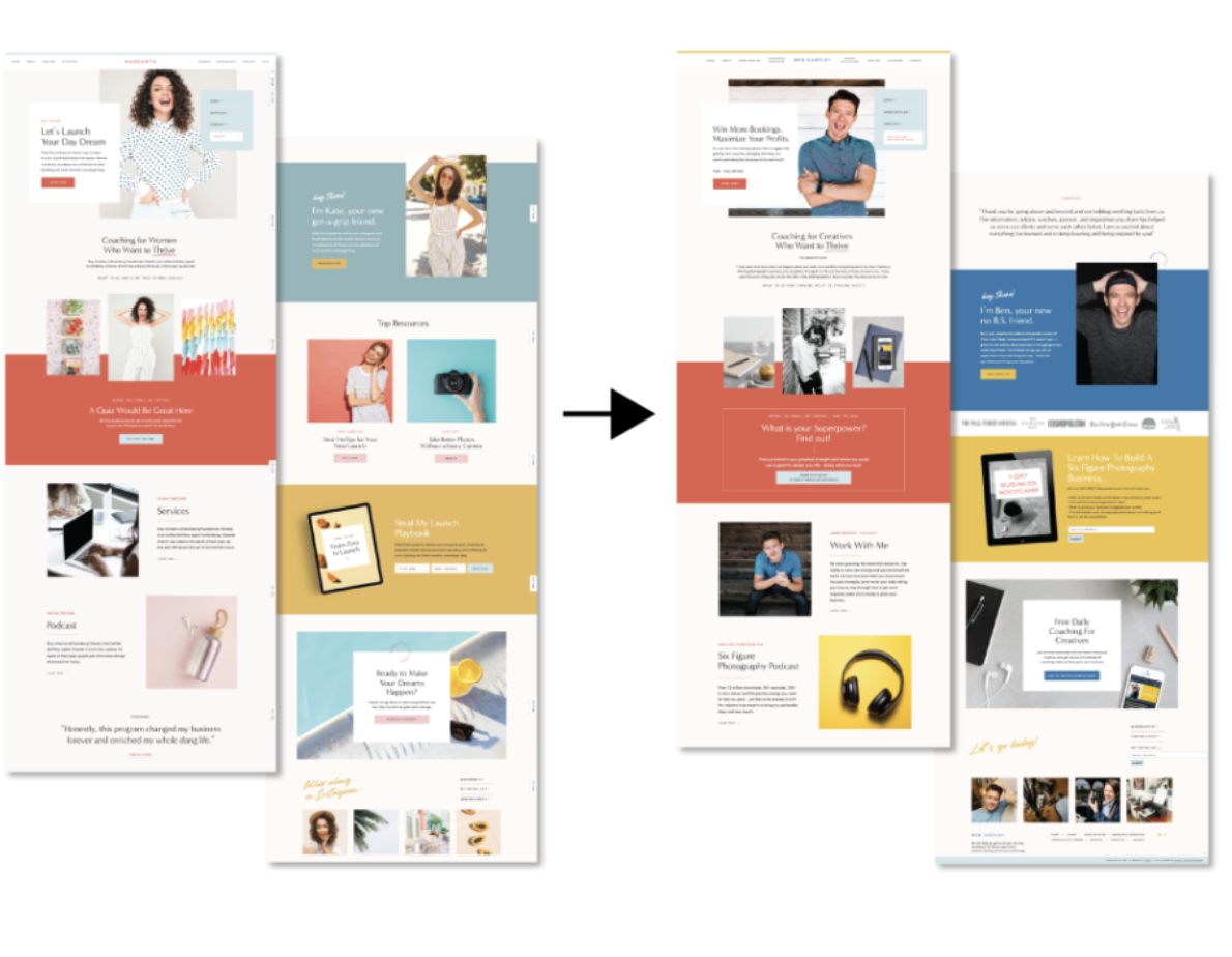 4 of the Best Tonic Site Shop Showit Template Customizations | Launch ...