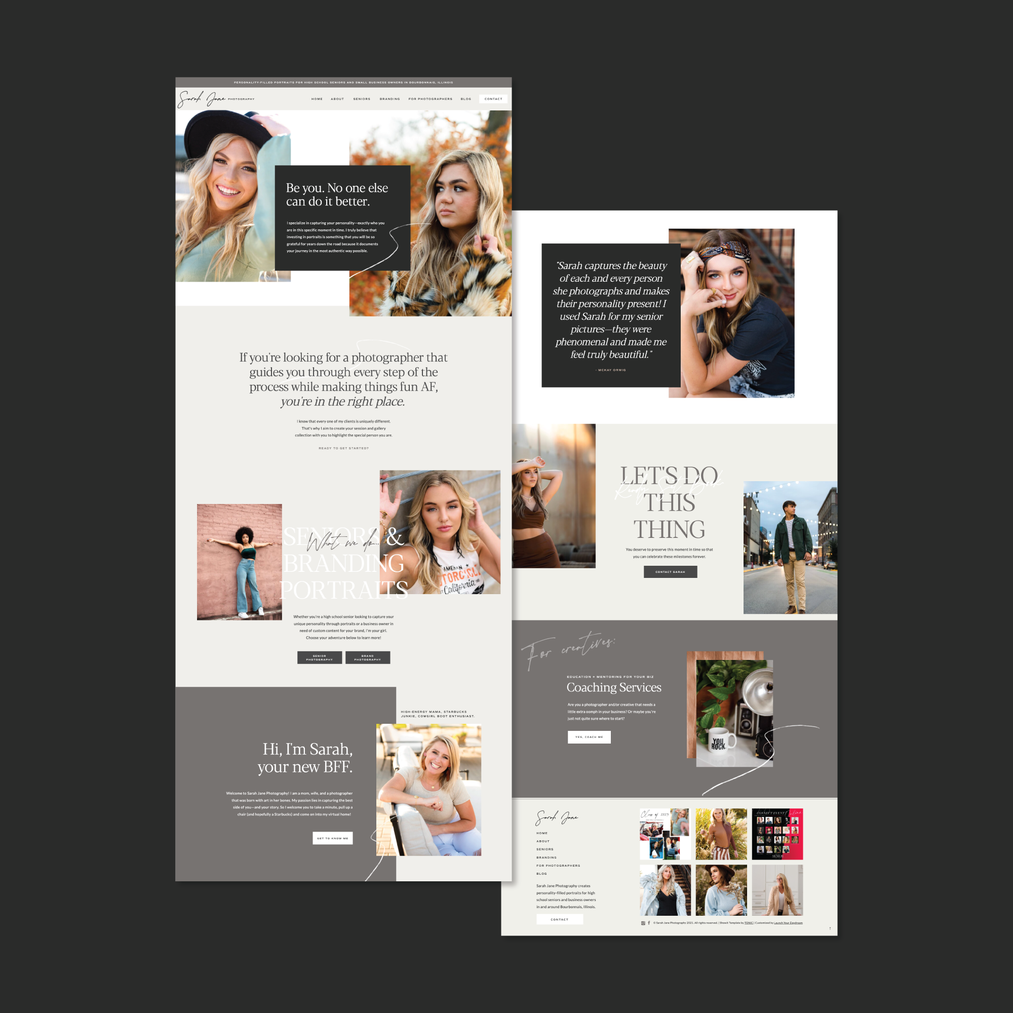 Showit Templates: Popular Designs for Photographers | Launch Your Daydream